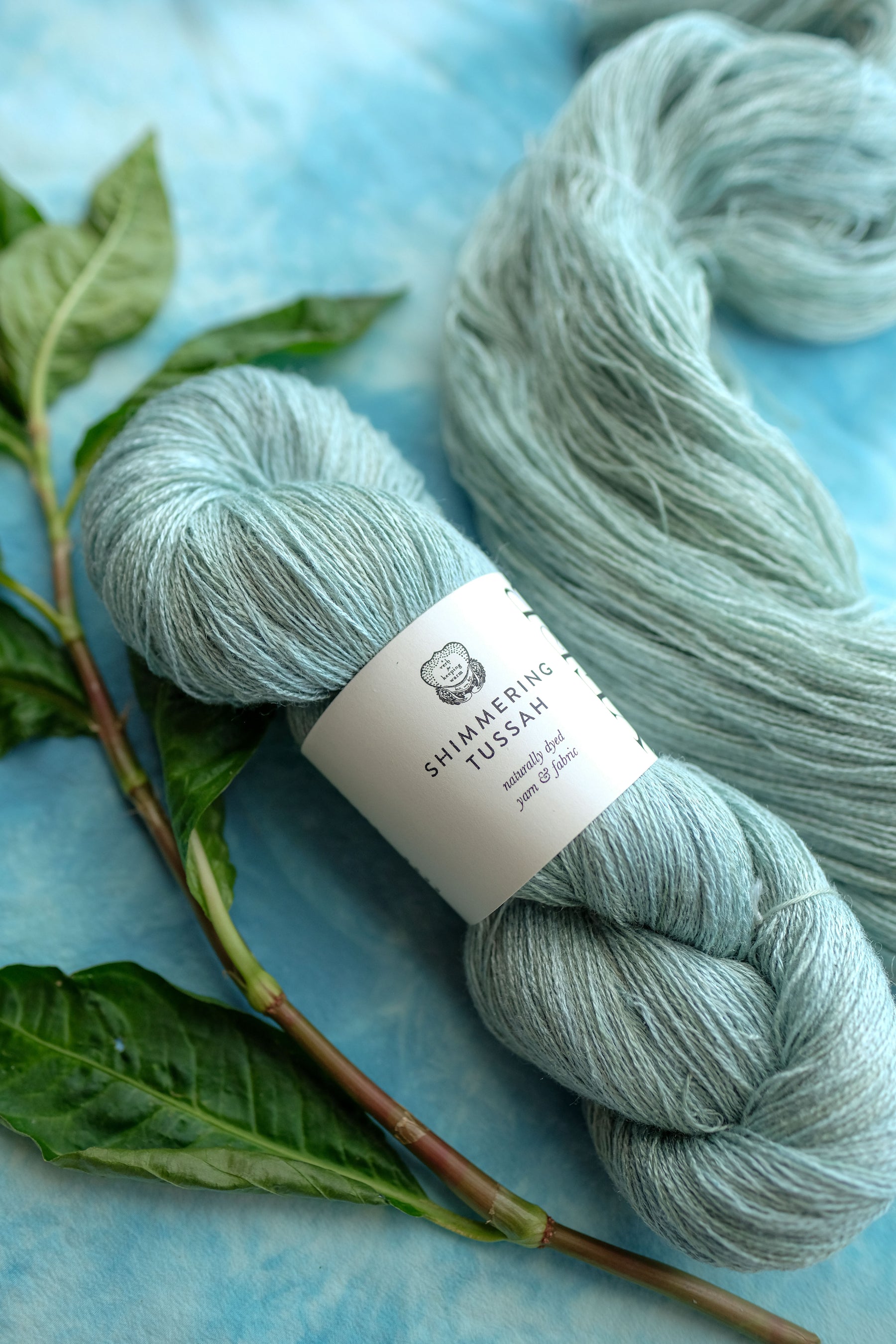 Fresh Leaf Indigo: Shimmering Tussah